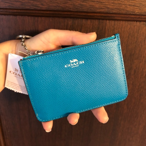Coach | Bags | Coach Change Purse Turquoise And Brand New | Poshmark